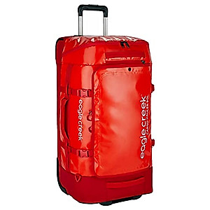 Eagle Creek Cargo Hauler XT 90L Wheeled Duffel Travel Bag with Telescoping Handle and Straps, Lockable U-Lid Opening, Top Compartment, and Compression Straps, Rising Sun - 90L/29"