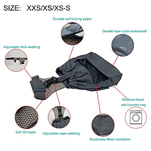 derYEP Dog Drag Bag Durable Indoor Wheelchair Alternative for paralyzed Disabled Back Rear Legs Dog Protects Chest and Limbs (XS/S)