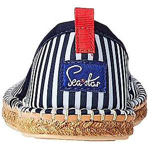 Sea Star Beachwear Beachcomber Espadrille Water Shoe (Toddler/Little Kid/Big Kid) Navy/White Microstripe 1 Little Kid M