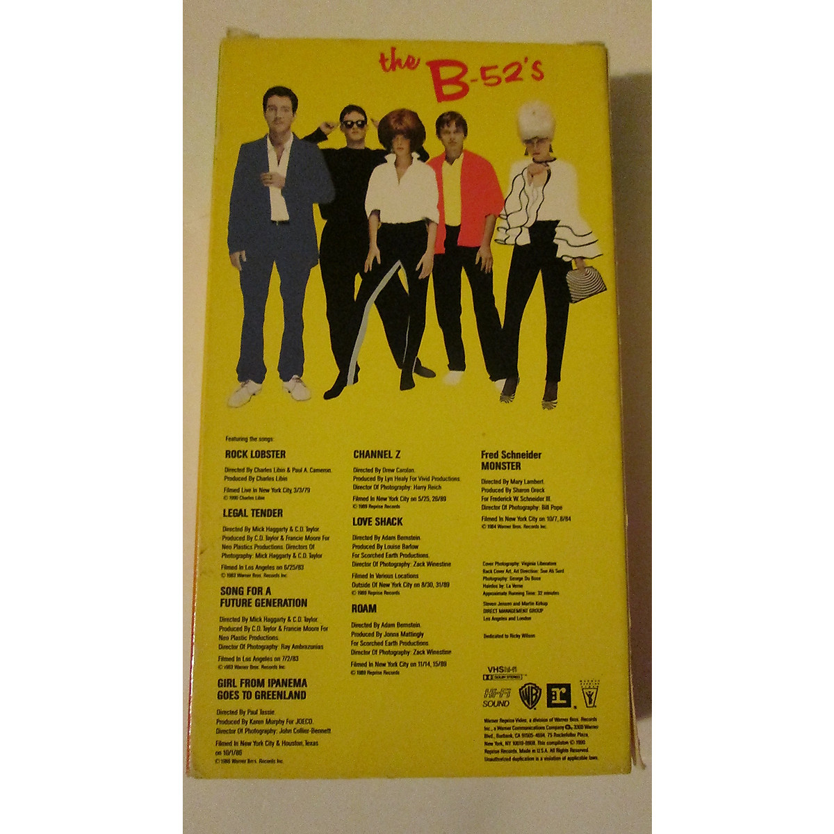 The B-52's 1979-1989 (VHS Video) 1990