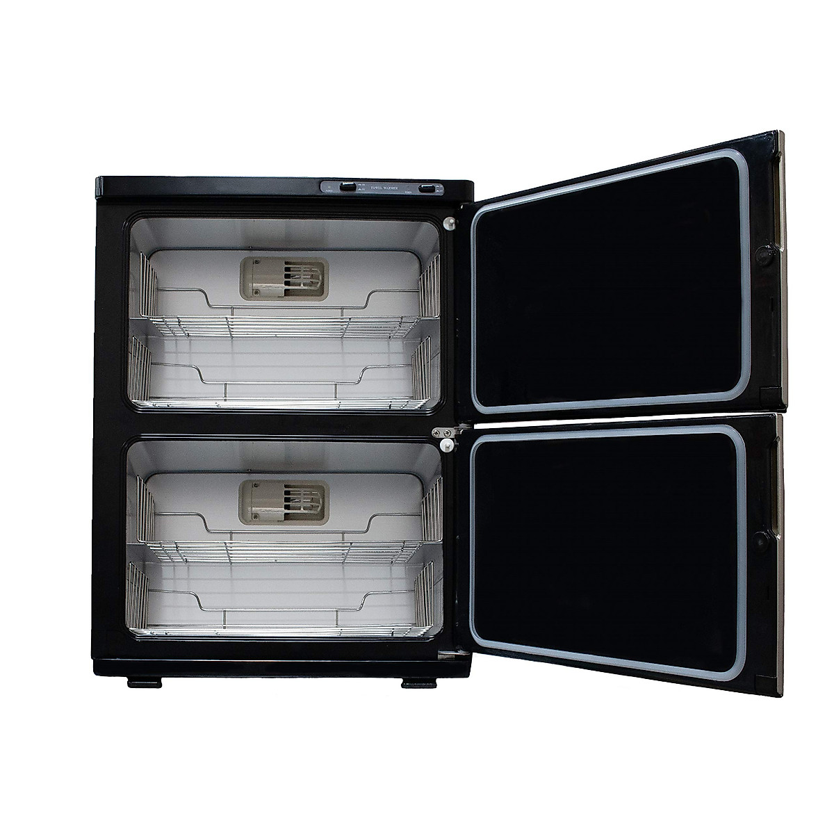 DERMALOGIC Towel Warmer (Double Door), Towel Heater Warmer Cabinet Electric Equipment Massage Facial Spa Beauty Salon Nails Shop GYM Home and Commercial, 40 L