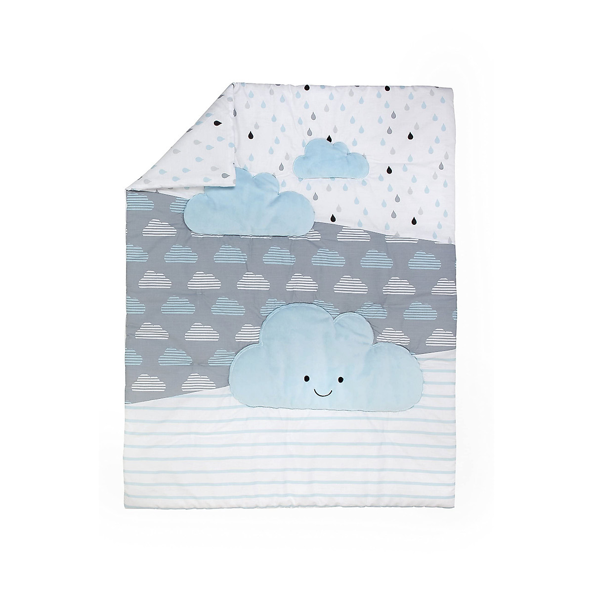 NoJo Little Love 5 Piece Comforter Set, Happy Little Clouds