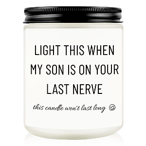 Daughter in Law Gifts, Funny Daughter in Law Birthday Gifts, Mothers Day Gifts for Future Daughter in Law from Mother in Law/Father in Law, Unique Candle Gifts for Daughter in Law, Son’s Girlfriend