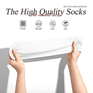 feprena Spa Funny Compression Socks Women and Men,Basalt Stones Theraphy Relaxing,Best for Circulation,Running,Athletic,Nurse,Travel,Multicolor, -12 inch