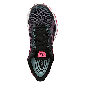 Ryka Women's Devotion Plus 2 Walking Shoe, Black Pink, 8.5 US