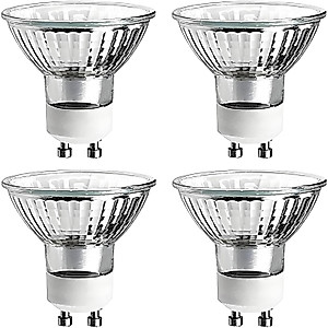 PaeorRorL Halogen Bulb 25 Watt GU10 120V NP5 Replacement Bulbs for Candle Warmer Lamps,Scent Wax Burner,Wax Warmer,Fragrance Melt,Warming Bulb MR16 JDR Dimmable,Warm White 2700K,Pack of 4