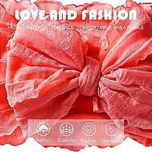 DANMY Baby Girl Elastic Headbands Newborn Toddler Hairbands Bows Children Soft Headwrap Hair Accessories