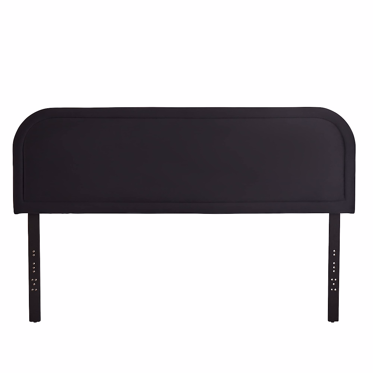 Edenbrook Miller Low Profile, Performance Velvet Headboard for Twin Size Bed-Black Upholstered Twin Headboard