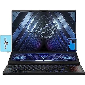 ASUS ROG Zephyrus Duo 16 Gaming Laptop 16'' 165Hz IPS Touchscreen WUXGA (1920x1200) (AMD Ryzen 7 6800H, 64GB DDR5, 2x1TB PCIe SSD RAID 0 (2TB), GeForce RTX 3060, Win11Home) w/Hub