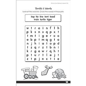 School Zone - My First Word Searches Workbook - Ages 5 to 7, Kindergarten to 1st Grade, Activity Pad, Search & Find, Word Puzzles, and More (School Zone Little Busy Book™ Series)