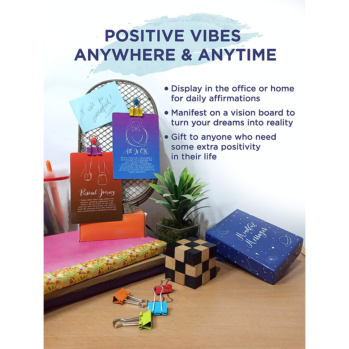 Mindful Messages Positive Affirmations Meditation Self Care Cards