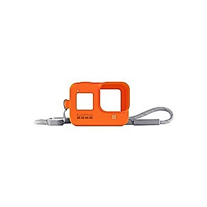 GoPro Sleeve + Lanyard (HERO8 Black) Hyper Orange - Official GoPro Accessory