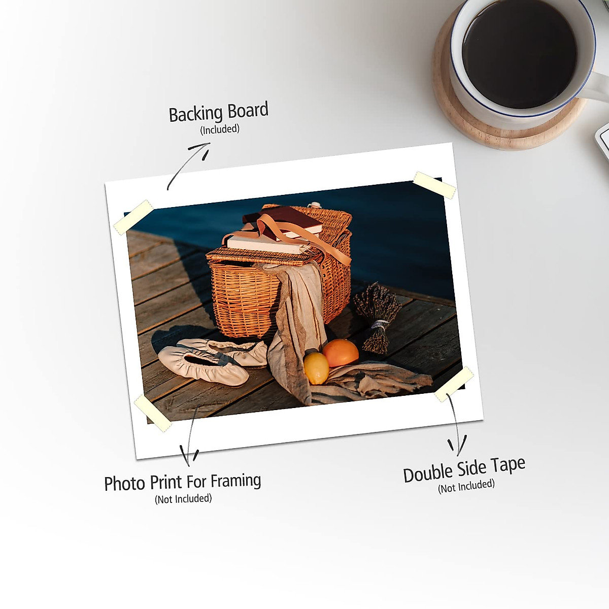 Golden State Art, 5x7 Backing Board Only - for Art, Photos, Print - 4-Ply - 50 Single Backing Boards (50 Pack)