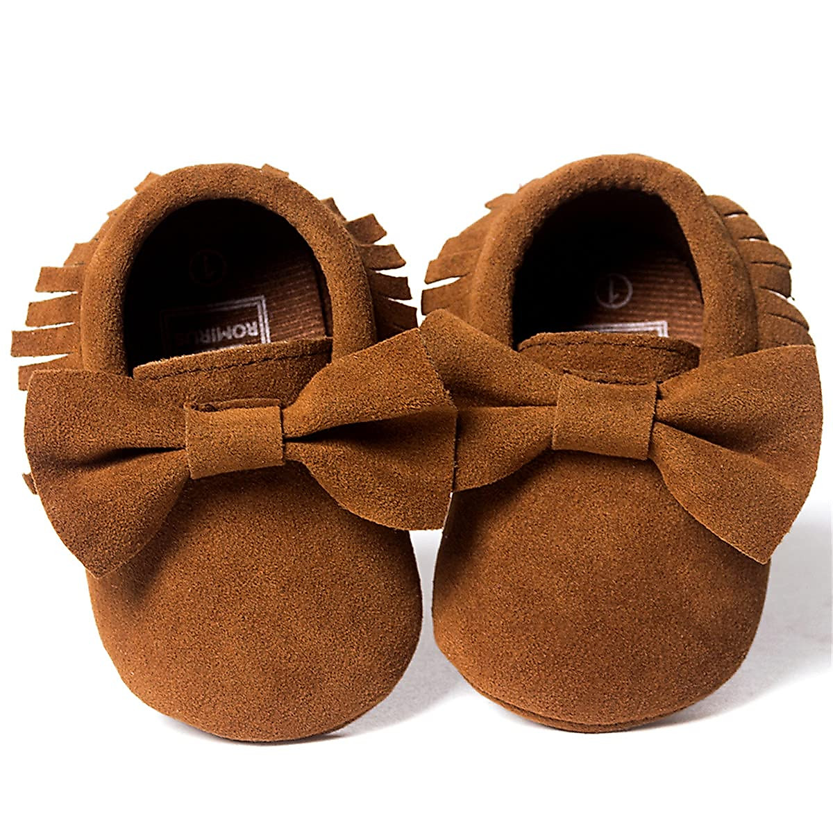 LIVEBOX Infant Baby Girls and Boys Premium Soft Sole Moccasins Tassels Prewalker Anti-Slip Toddler Shoes