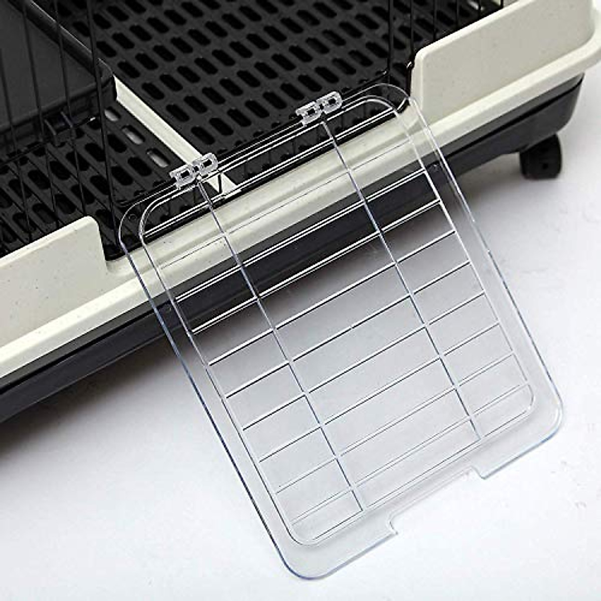 Large 2-Level Indoor Small Animal Pet Cage for Guinea Pig Ferret Chinchilla Cat Playpen Rabbit Hutch with Solid Platform & Ramp, Leakproof Litter Tray, 2 Large Access Doors Lockable Casters