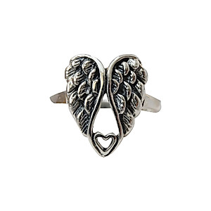 FashionJunkie4Life Sterling Silver Angel Wings Heart Ring (7)
