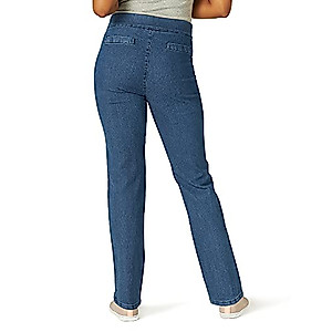 Chic Classic Collection Women's Easy-Fit Elastic-Waist Pant, Mid Shade, 18