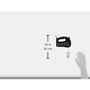 Brentwood HM-44 Lightweight 5-Speed Electric Hand Mixer, Black