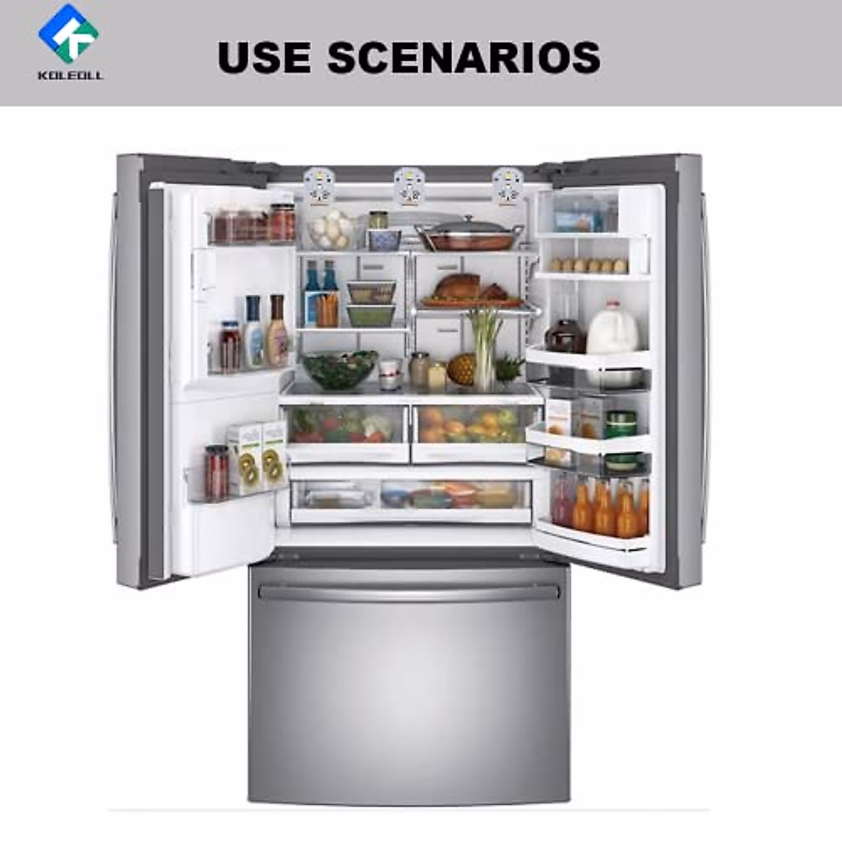 KOLEOLL WR55X11132 Refrigerator Led Light Compatible with GE WR55X25754 WR55X26486 3033142 PS4704284 EAP12172918 AP6261806