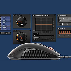 SteelSeries Rival 110 Gaming Mouse - 7,200 CPI TrueMove1 Optical Sensor - Lightweight Design - RGB Lighting