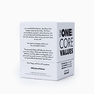 The ONE Thing A Powerful Self-Discovery and Personal Growth Tool Core Values Deck