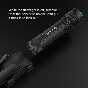 OLIGHT Seeker 4 Pro Rechargeable Flashlights, High Powerful Bright Flashlight 4600 Lumens with USB C Holster, Waterproof for Emergencies, Camping, Searching (Matte Black Cool White)
