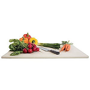 NoTrax 12" x 18" x 0.75" Sani-Tuff T45 Natural Rubber Cutting Board, Non-Skid Professional-Grade, Made in USA, T45S3012BF