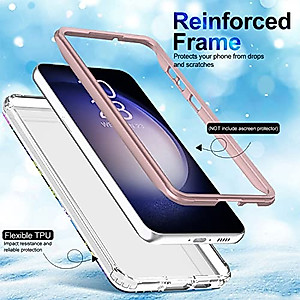 CHIYURI for Samsung Galaxy S23 Plus Case,Military Grade Sturdy Shockproof Cover with Fashion Designs for Women Girls,Slim Fit Protective Phone Case for Galaxy S23 Plus 6.6" Blooming Flower Garden