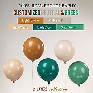 Kozee Double-Stuffed Nude Blush Balloons Different sizes 63 PACK 18+12+10+5 inch Peachy beige Balloon Garland kit For Wedding Birthday baby shower anniversary decorations