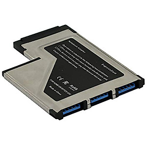JMT 3 Ports Hidden Inside USB 3.0 to Expresscard 54mm USB3.0 Adapter Converter for Express Card Laptop Notebook PC