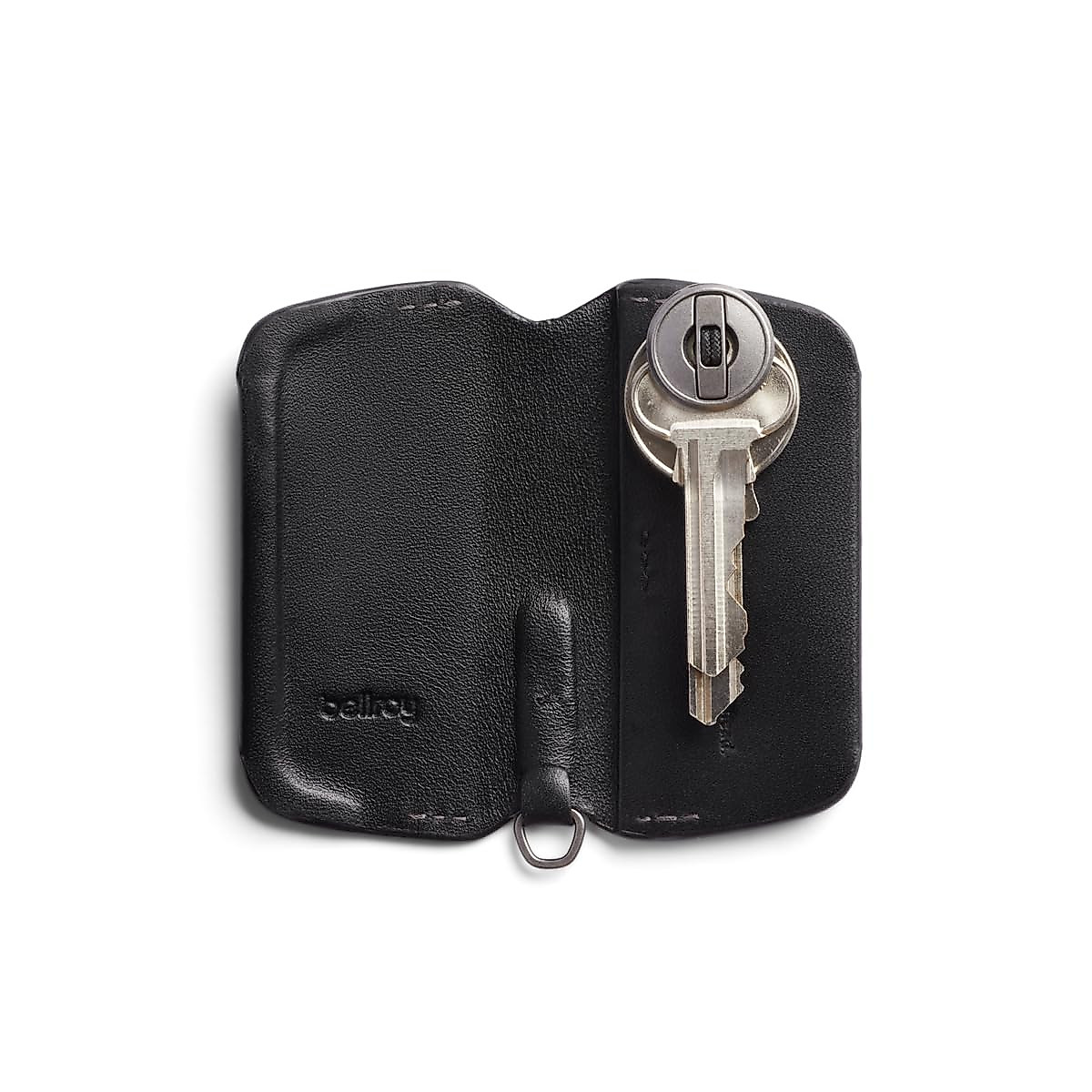 Bellroy Key Cover – Third Edition (Leather Key Holder, Holds 2 – 4 Keys) - Black