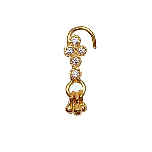 Bell Nose Stud Indian Nose Ring Flower Nose Stud Gold Plated Nose Stud Crock Screw Nose Stud Indian Nose Stud Gold Nose Piercing