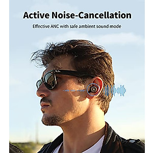 Edifier W240TN Active Noise Cancellation Earbuds with Bluetooth V5.3 - True Wireless Earbuds with Dual Dynamic Drivers - Fast Charging - Custom EQ - Physical Button and App Control - Black