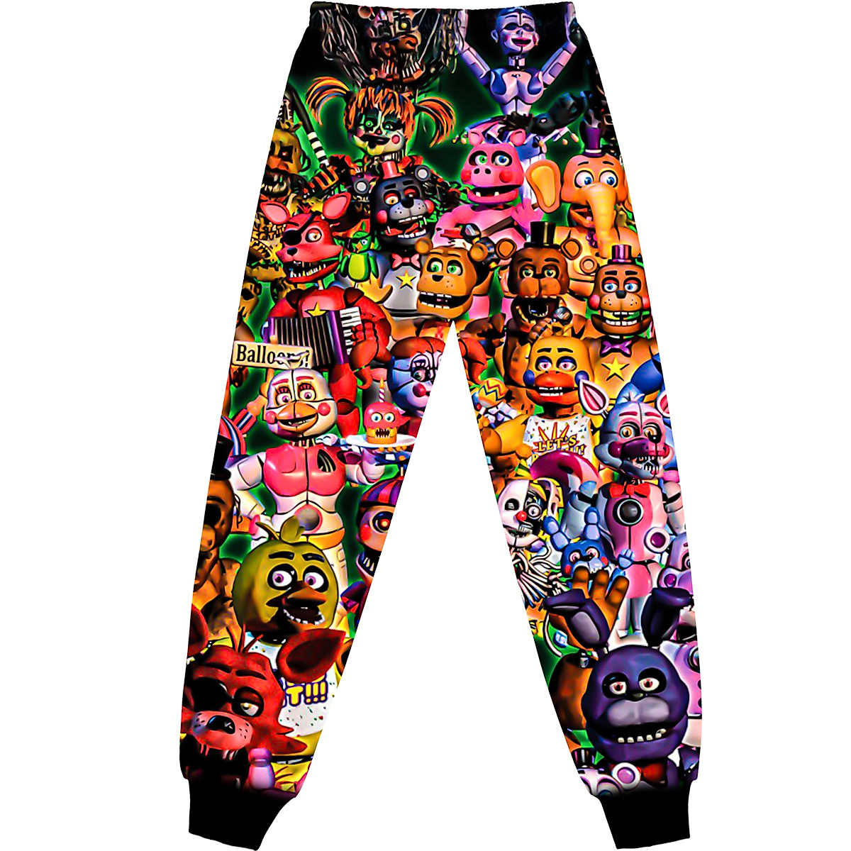 PUNICS Boys Five Horror Bear Tee Pants Little Kids Cartoon Movie Game Shirt Set 2PCS Long Sleeve Clothes Outfit