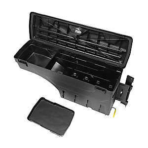 Auto Dynasty Left+Right Side Truck Bed Wheel Well Storage Case Tool Box w/Lock Compatible with Ford F-150 15-20