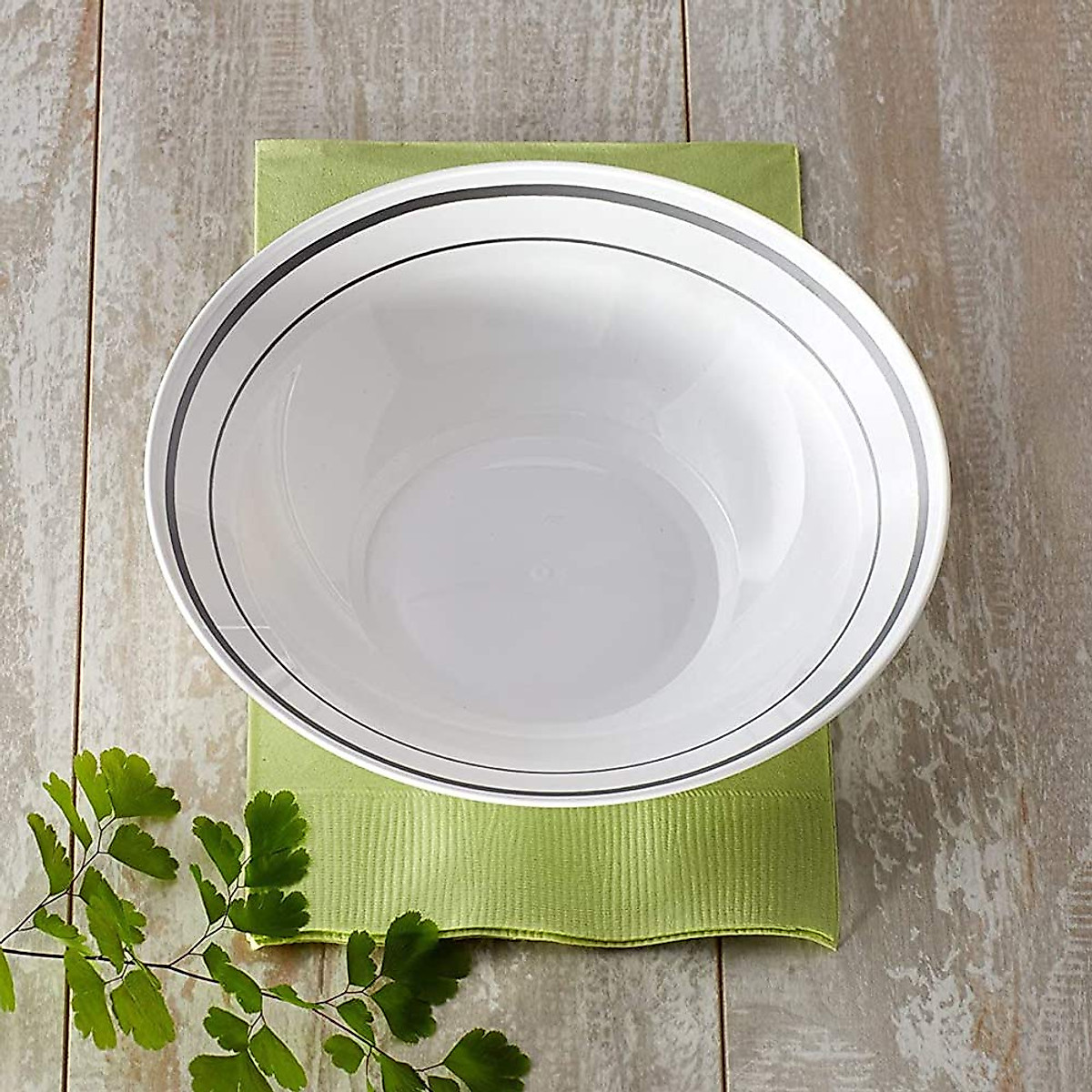 WNA Masterpiece 15 Count Plastic Bowls, 10 oz, White