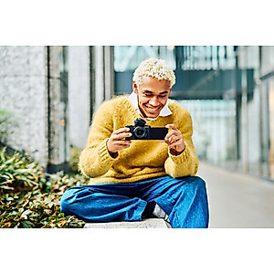 Sony ZV-1 II Vlog Camera for Content Creators and Vloggers (Black) (ZV-1M2/B) + 64GB Card + Corel Photo Software + NP-BX1 Battery + Card Reader + LED Light + Soft Bag + Flex Tripod + More (Renewed)