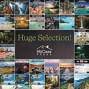 MICASA National Parks 2023 Hangable Monthly Wall Calendar | 12" x 24" Open | Thick & Sturdy Paper | Giftable | Explore Our Protected Lands