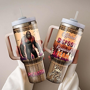 WAZONE Personalized Big Foot Tumbler With Lid 20oz 30oz Vacuum Insulated Cup Custom Name Tumblers Coffee Travel Mug Stainless Steel Birthday Christmas Presents For Men Women Customized Gifts Things
