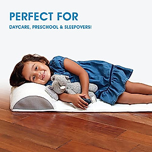 My First - Toddler Nap Mat, Memory Foam Sleeping Mat with a Removable Pillow, Portable and Compact, 41 x 21 x 1 inch, Blue, Pack of 1