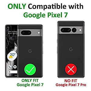 Muntinfe for Google Pixel 7 Case with Tempered Glass Screen Protector [2 Pack], Military-Grade Armor Shockproof Protective Phone Case Cover with Ring Magnetic Kickstand for Pixel 7, Blue