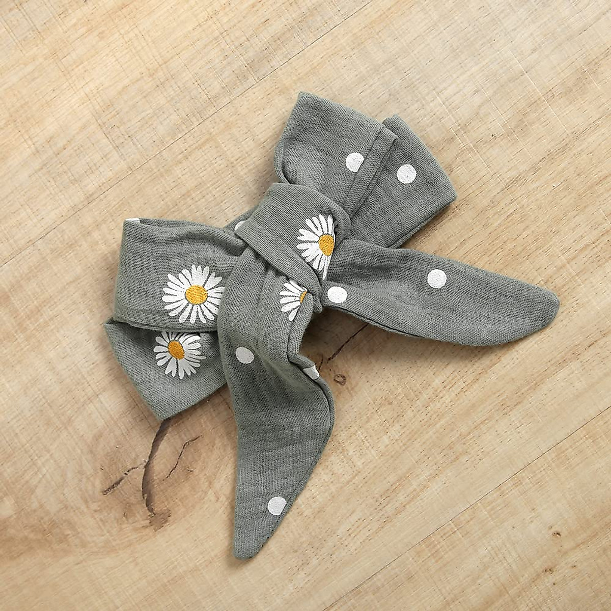 Thorn Tree Newborn Baby Girl Clothes Set Ribbed Long Sleeve Crewneck Romper Top Foral Pants Headband Winter Outfits (White & Daisy,0-6 Months)