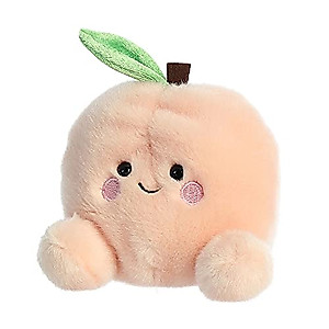 Aurora® Adorable Palm Pals™ Mellow Peach™ Stuffed Animal - Pocket-Sized Fun - On-The-Go Play - Pink 5 Inches