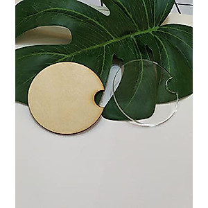 Set of 10 DIY Car Coaster Acrylic Blanks, Tumbler Topper Acrylic Blanks for DIY Coaster Car Kitchen Living Room Office (Clear)