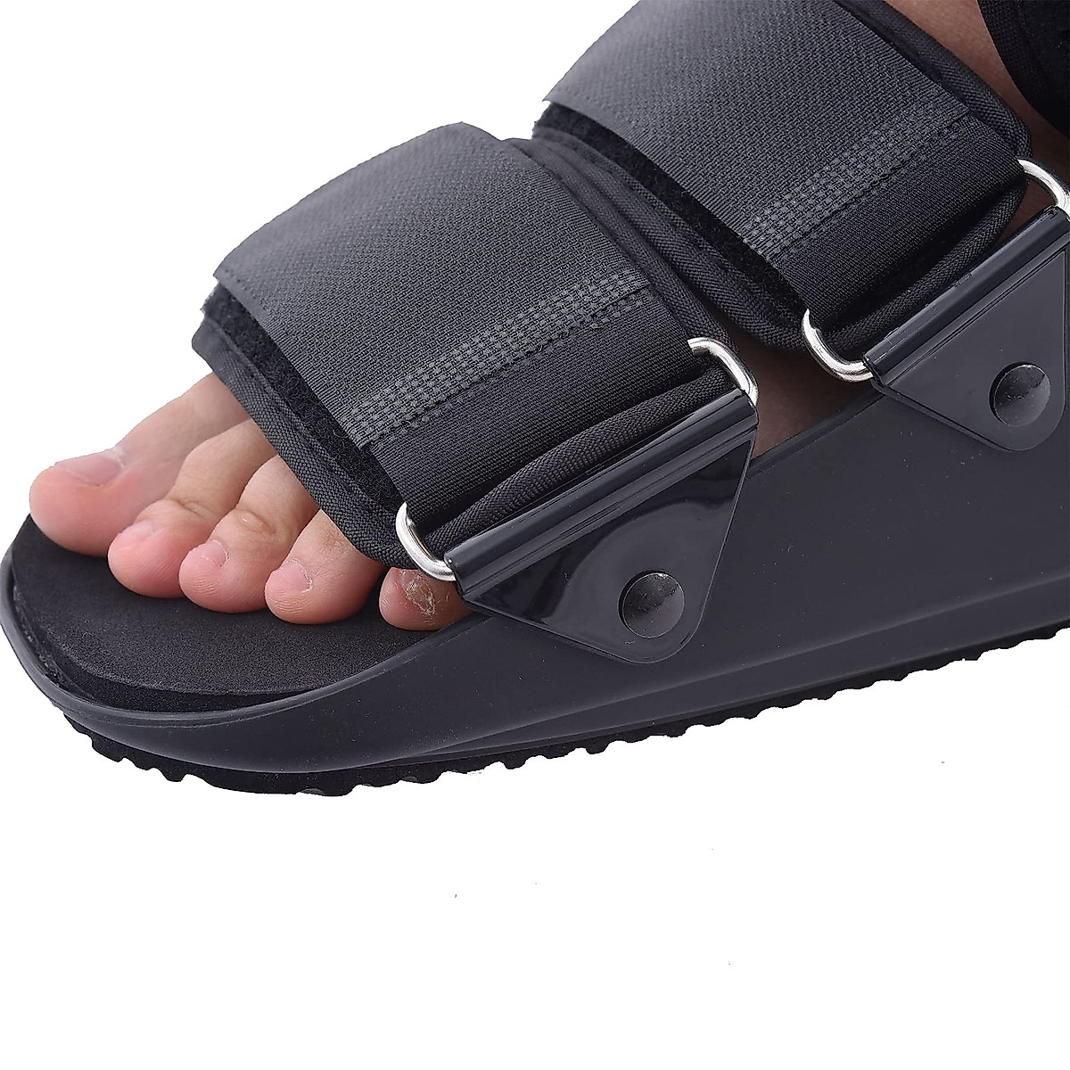 Orthopedic Walker Boot Fracture Orthopedic Boot ​for Toe Foot Ankle Injuries Fractures Sprains Walking Brace for Foot and ​Ankle to Reduce Pain Swelling Breathable Material,Lager