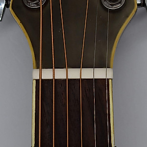 Vencetmat Acoustic Guitar Nut, Fit for 43mm Neck Slot, Pure Complete Bone, Ivory Color, 4 Pack