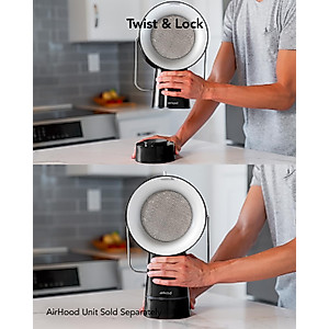 airhood Base Boost | Elevate the Height of Your Portable Kitchen Exhaust Fan | Ideal for Indoor Cooking Updraft (Space Black)