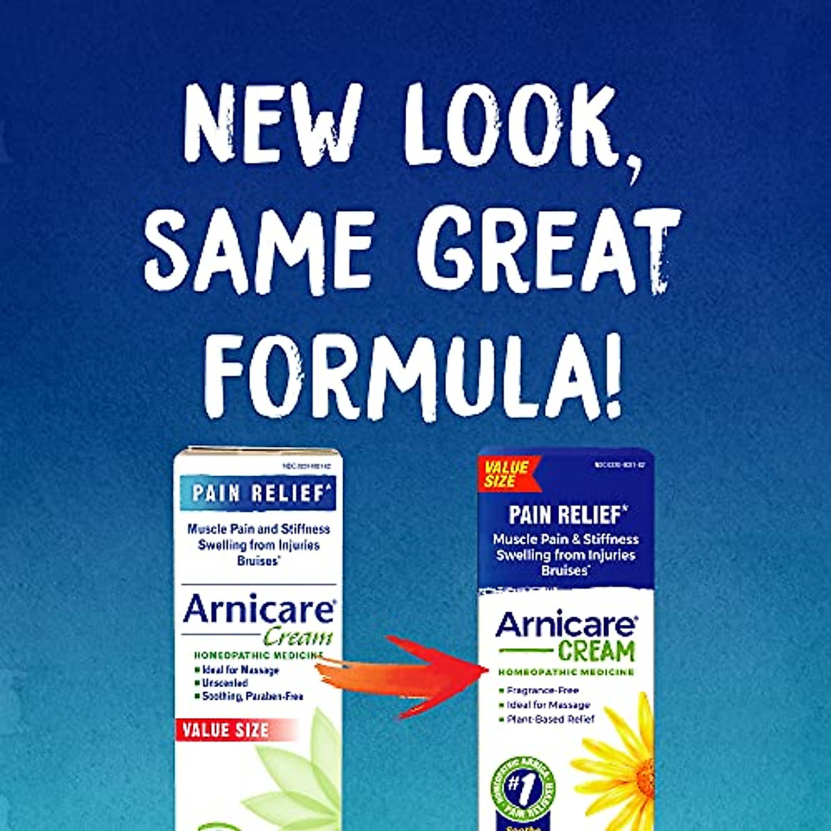 Boiron Arnicare Cream for Soothing Relief for Joint Pain, Muscle Pain, Muscle Soreness, and Swelling from Bruises or Injury - Fast Absorbing and Fragrance-Free - 4.2 oz