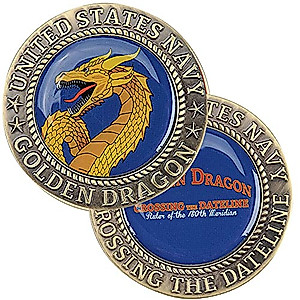 Navy Golden Dragon Challenge Coin