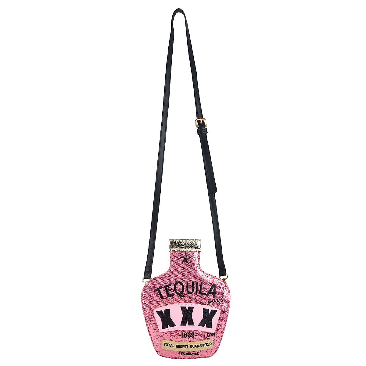 USTYLE Sparkling Bag for Women, Shoulder Purse Sequin Leather Bottle Shaped Crossbody Bag Clutch Purse Phone Wallet Shoulder Bags